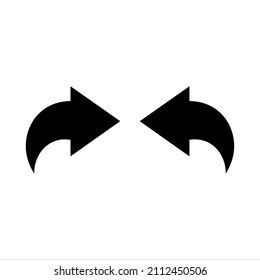 Undo Arrow Icon Redo Arrow Icon Stock Vector Royalty Free Shutterstock