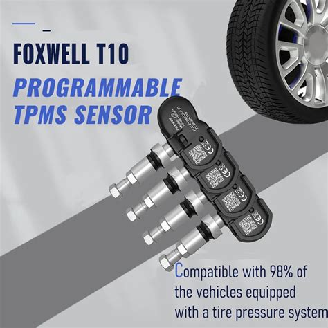 4pcs foxwell t10 sensors for foxwell t1000 tpms tool for programming