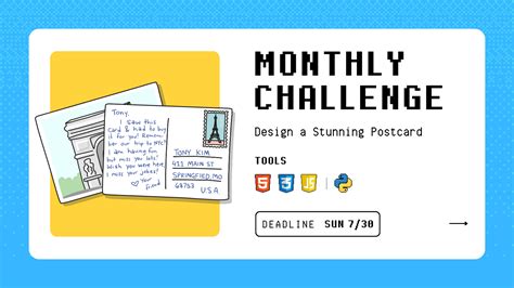 codédex monthly challenge postcard