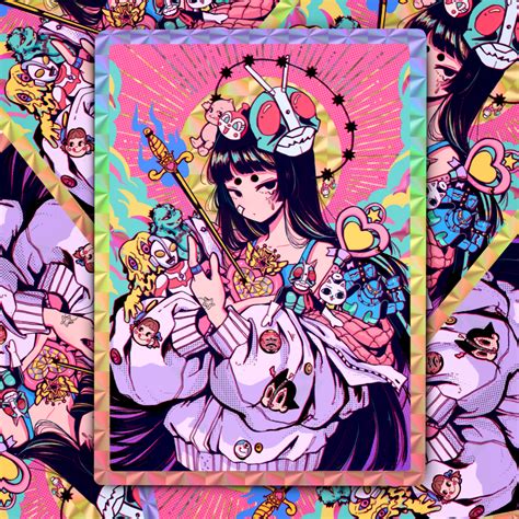‘vinyl Mary Prismatic Postcard Sticker Andand Gallery