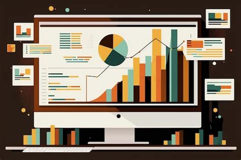 Premium AI Image A Computer Screen With A Graph On It