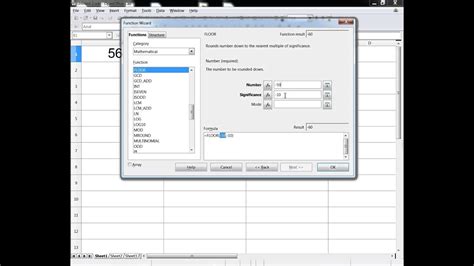 OpenOffice Calc Functions FLOOR YouTube