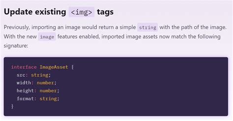 the imageasset interface from the assets guide is not defined · issue