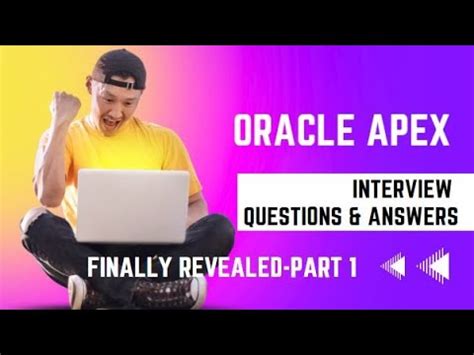 Oracle APEX Interview Questions Answers Part Oracle Oracleapex Apex YouTube