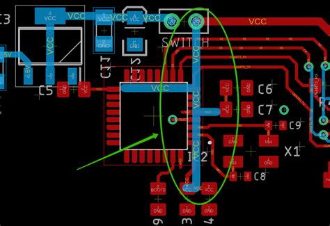 Pcb Design How To Connect Power To Multiple Pins On A Microcontroller