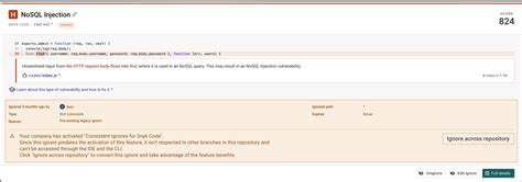 Snyk Code Issue Management With Consistent Ignores Product Training Snyk Learn