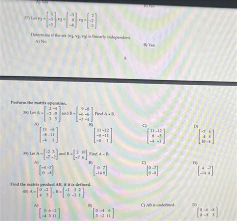 solved ws 37 let vi determine if the set v1 vz vz] is