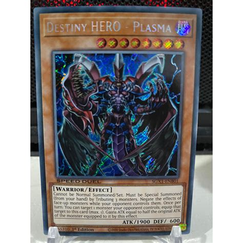 Destiny Hero Plasma Sgx1 Enb01 Secret Rare 1st Edition Shopee