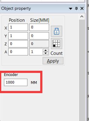 Draw Menu Encoder Distance EzCad Manual DaDiTime