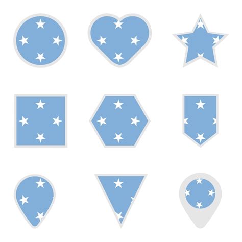 Premium Vector Pointer Collection With Shape Flag Design