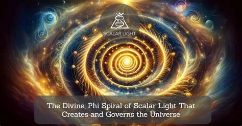 the divine phi spiral of scalar light that creates and governs the