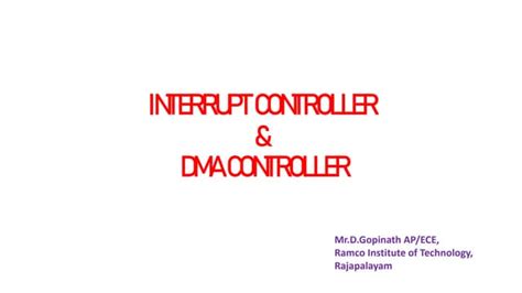 Interrupt Dma Controllerpptx