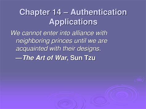 Ppt Cryptography And Network Security Chapter 14 Authentication