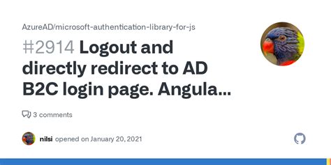 Logout And Directly Redirect To AD B C Login Page Angular MSAL Issue AzureAD