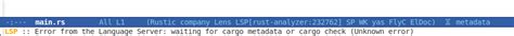 opening a file in emacs with lsp mode and rustic is super slow