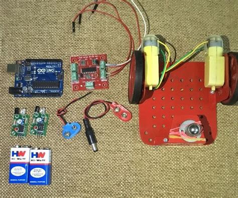 Obstacle Avoider Robot Using Arduino Uno And Ir Proximity Sensor