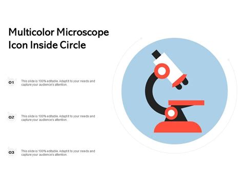 Multicolor Microscope Icon Inside Circle Presentation Powerpoint