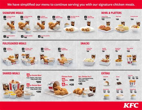 Kfc Philippines Menu And Prices [august 2024] Philmenu