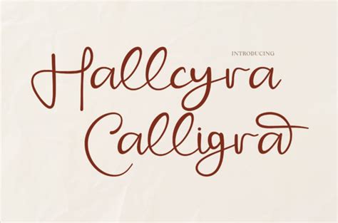 Hallcyra Calligra Font Freedafonts