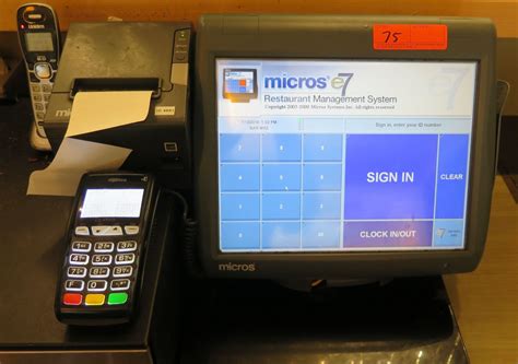 Micros Pos System Wmicros Cash Drawer And Printer Oahu Auctions