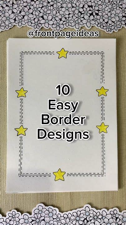 Easy Front Page Design For Babe Projects And Idea Note Journals Aesthetic Girl Shorts