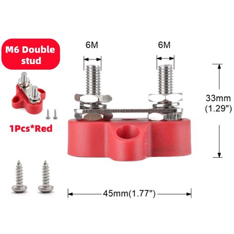 M M M Terminal Block Studs Bus Bar BusBar Positive Negative Heavy Duty Power