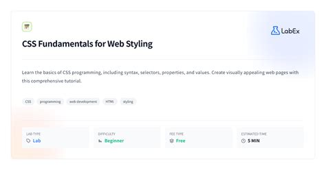 Fundamentos Da Programação Css Desenvolvimento Web Labex