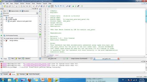 Tutorial Dasar Membuat Pemrograman Vhdl Xilinx Youtube
