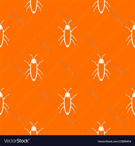 Cockroach Pattern Seamless Royalty Free Vector Image