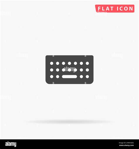 Keyboard Flat Vector Icon Hand Drawn Style Design Illustrations Stock Vector Image Art Alamy