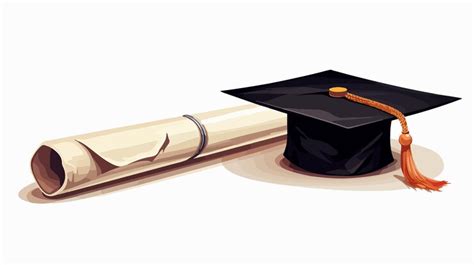 연필 만화 터 일러스트레이션으로 졸업 디플로마 프리미엄 Ai 생성 벡터