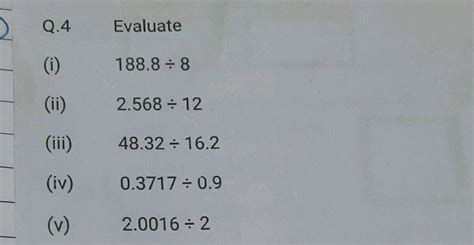 Begin Array L L Text Q Text Evaluate Text I Div Text Ii