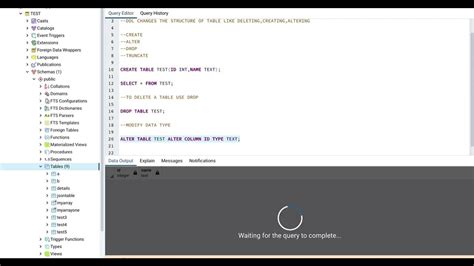 Ddl Commands Sql Postgresql Beginner Beginners Youtube