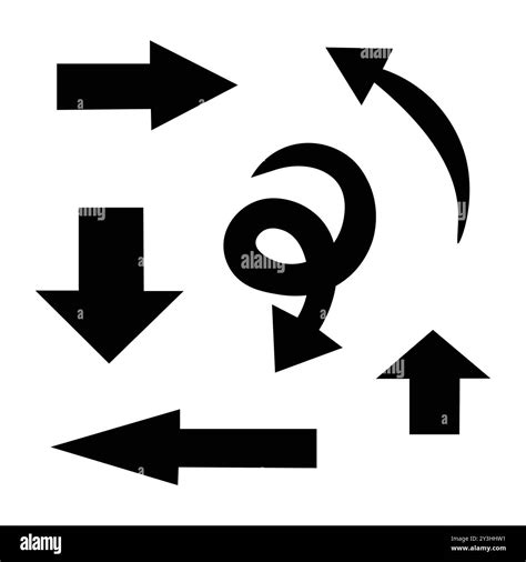 Various Arrows Pointing In Multiple Directions With Confusion Movements Stock Vector Image Art