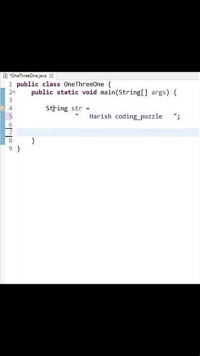 Java Program To Remove Extra Spaces At The Beginning And End Of A String Youtube