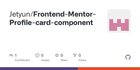 GitHub Jetyun Frontend Mentor Profile Card Component