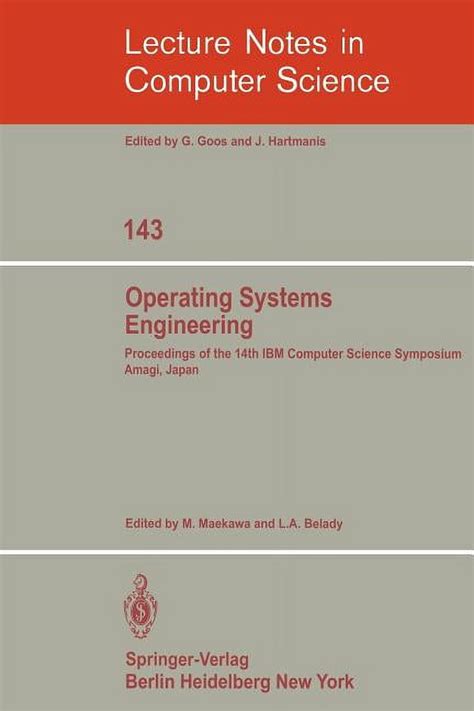 lecture notes in computer science operating systems engineering