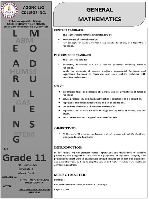 general mathematics module 2 pdf function mathematics asymptote
