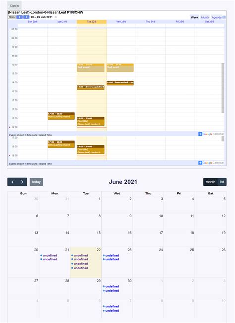 Example Of FullCalendar Using A Private Google Calendar Stack Overflow