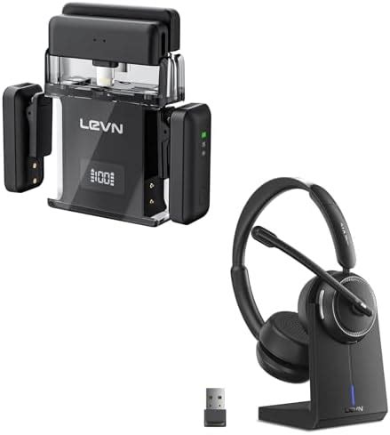 Amazon Com LEVN Upgraded Version Wireless Headset Bluetooth Headset With Microphone