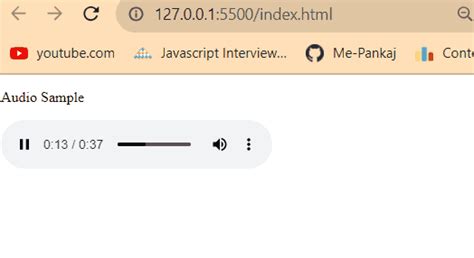 html5 audio tag geeksforgeeks