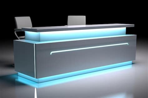 Premium Ai Image A Printer With A Blue Led Light