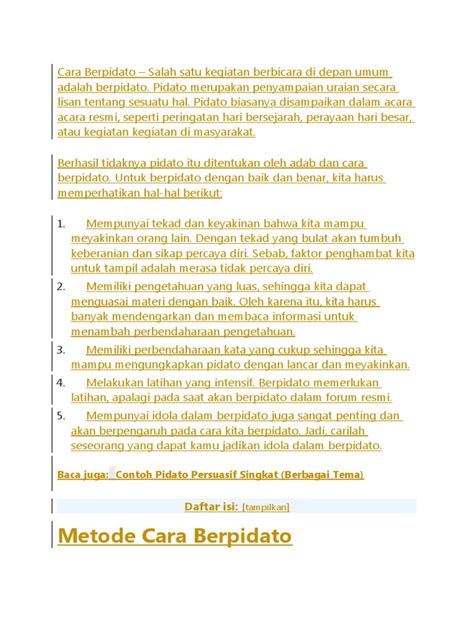 Cara Berpidato Pdf Karier And Perkembangan Ilmu Sosial