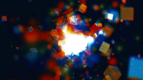 Qubic Particle Expansion Effect Loop — Free Stock Footage Archive