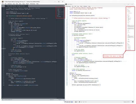 Bug Script Editor Minimap Line Spacing Is Huge Grasshopper Developer McNeel Forum