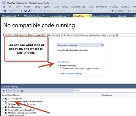 Visual Studio Xamarin Android Debugging No Compatible Code Running Stack Overflow