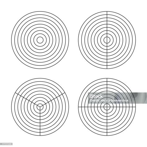 생명의 수레바퀴 템플릿입니다 삶의 모든 영역을 시각화하기 위한 간단한 코칭 도구 세그먼트와 동심원이 있는 극좌표 그리드 빈 극지 그래프 용지 라이프 스타일 균형의 서클