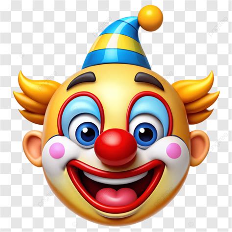 행복한 광대 이모티콘의 3d 렌더링 즐거운 테마를 위한 완벽한 클립아트 행복한 광대 이모티콘 3d 렌더링 클립 아트 웃는 이모티콘 Png 일러스트 및 이미지 에 대한