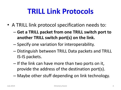 ppt trill link protocols powerpoint presentation free download id