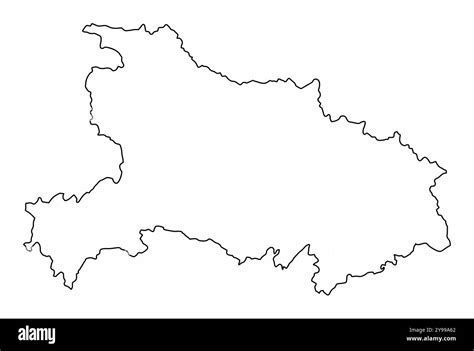 Hubei Province Outline Map Isolated On White Background China Stock Vector Image And Art Alamy
